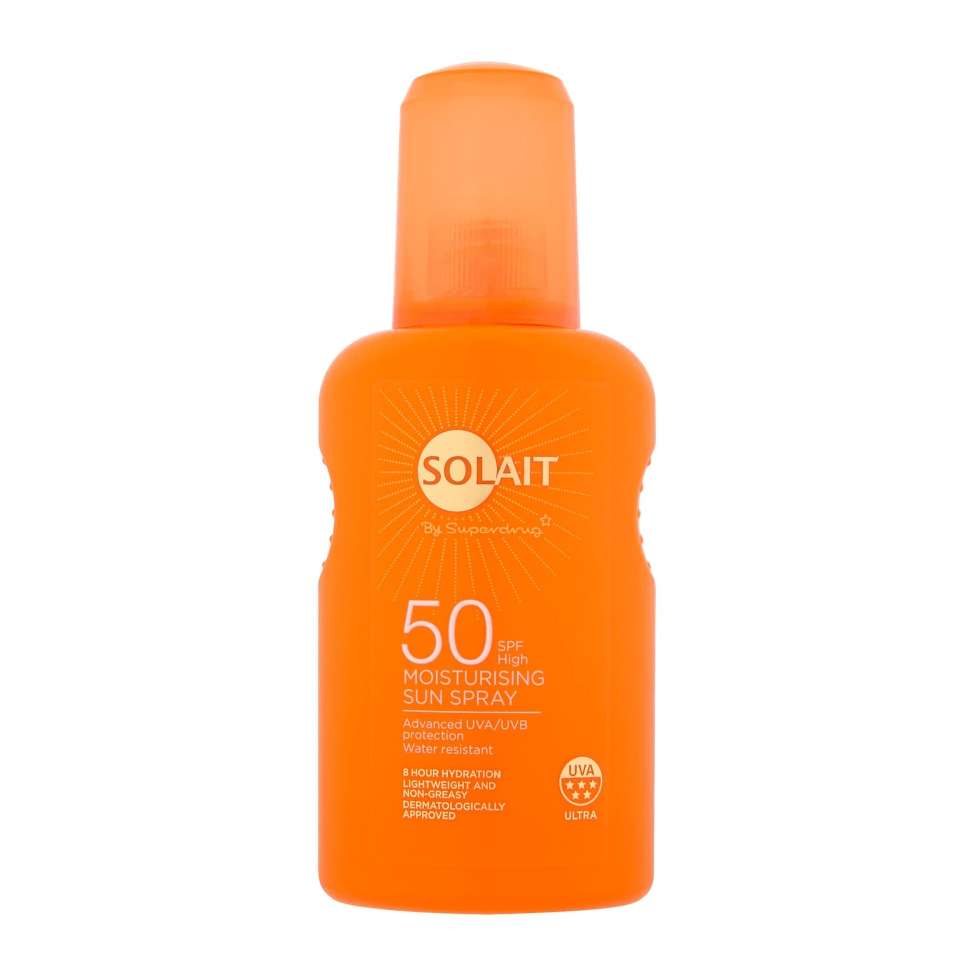 Shop Superdrug Solait Moisturising Sun Cream Spray SPF50 200ml ...