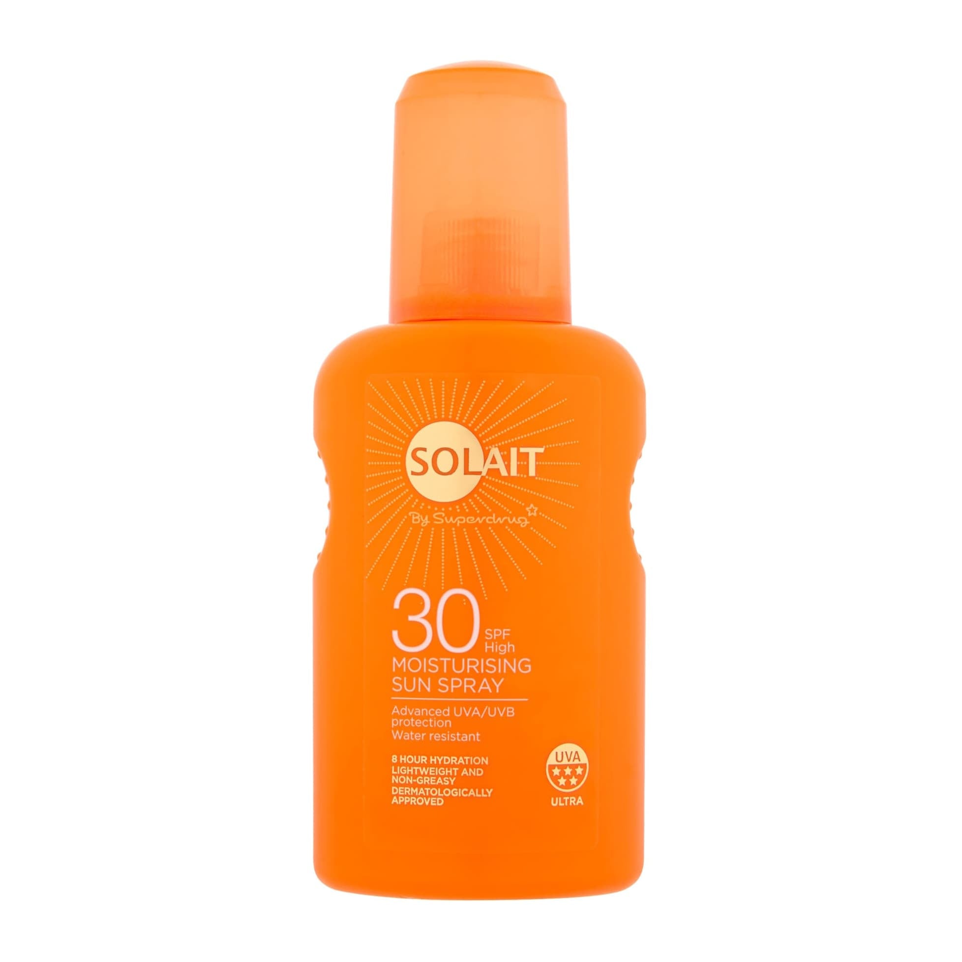 Shop Superdrug Solait Moisturising Sun Cream Spray SPF30 200ml ...