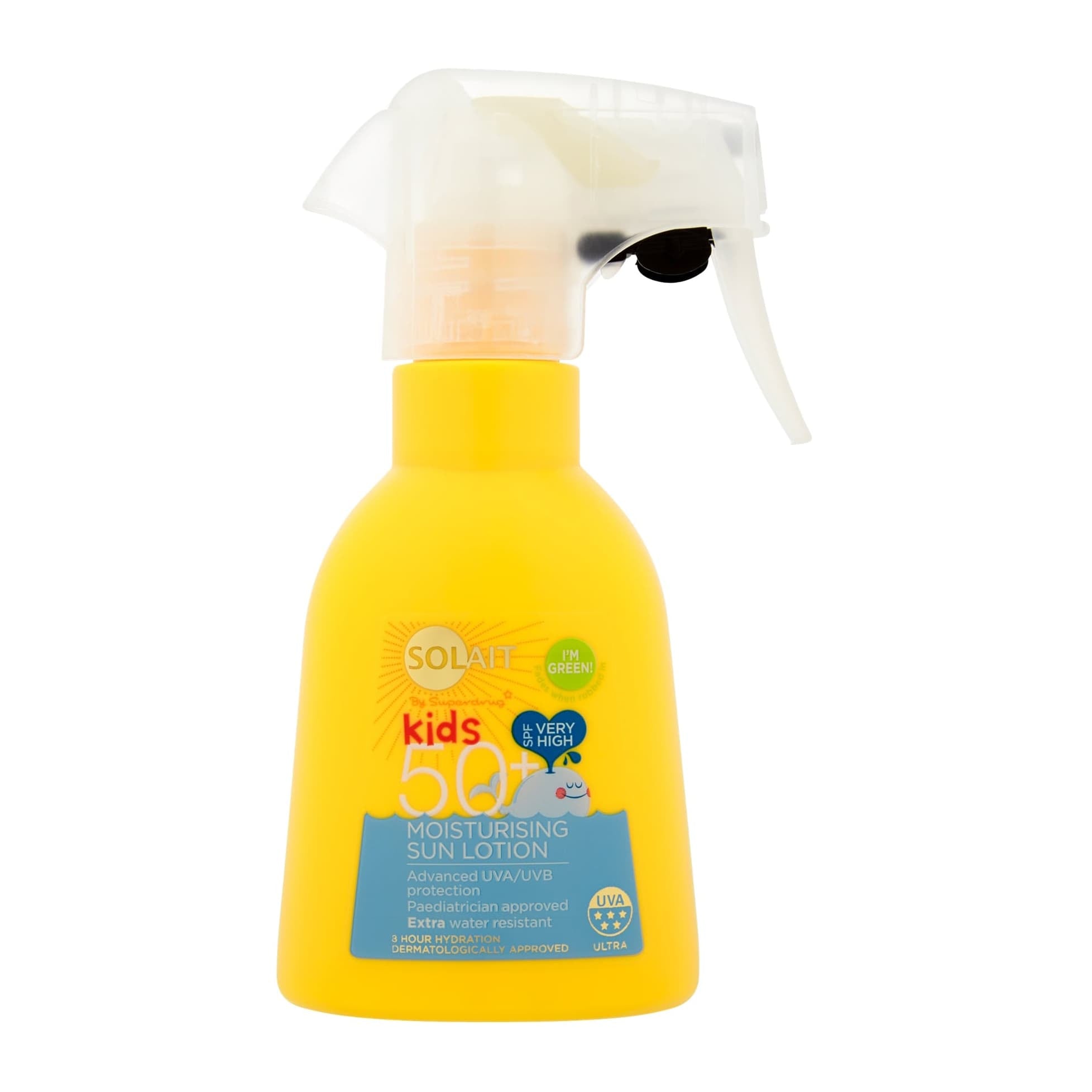 Shop Superdrug Solait Kids Moisturising Sun Lotion Cream Spray SPF50 ...