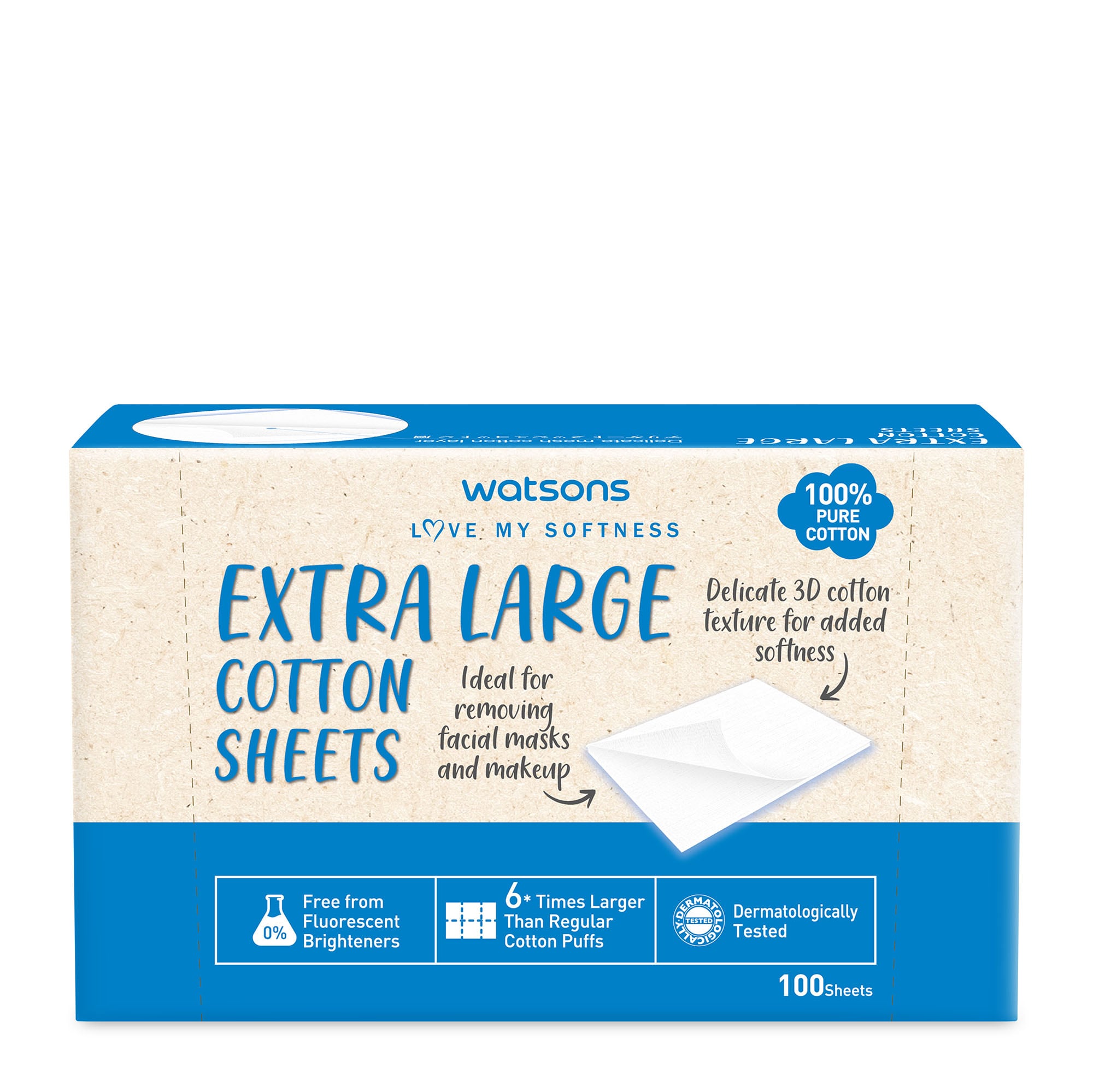 Shop Watsons Extra Large Cotton Sheets 100 sheets | Watsons UAE