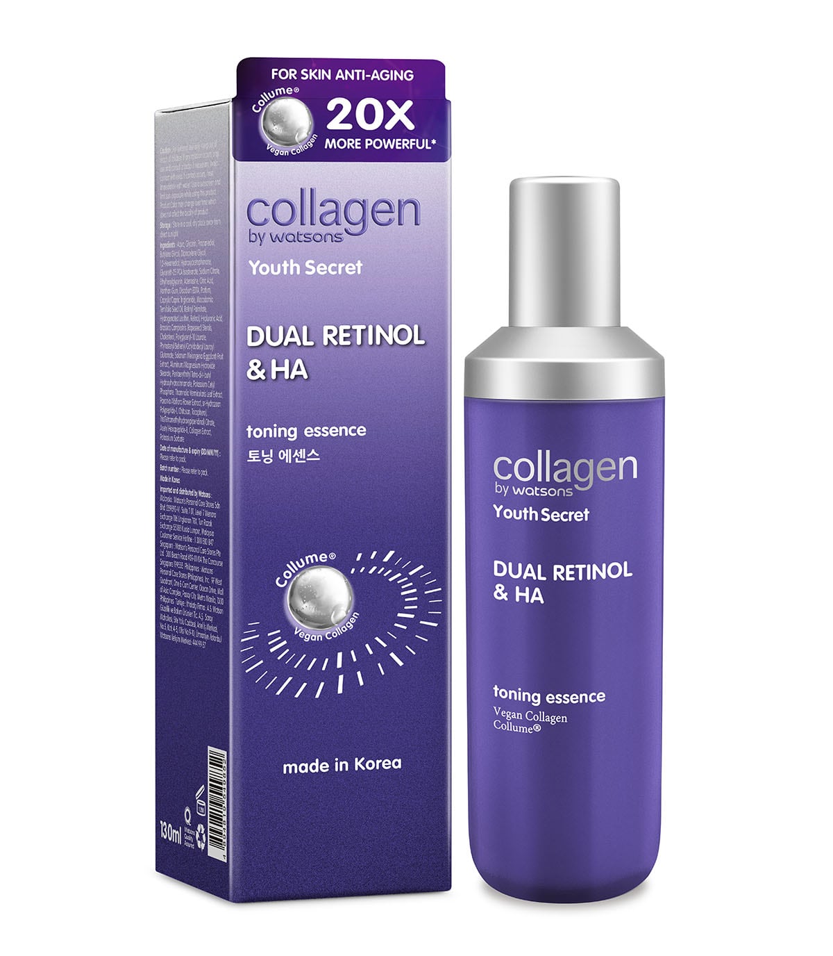 Buy Collagen By Watsons Youth Secret Dual Retinol & HA Toning Essence