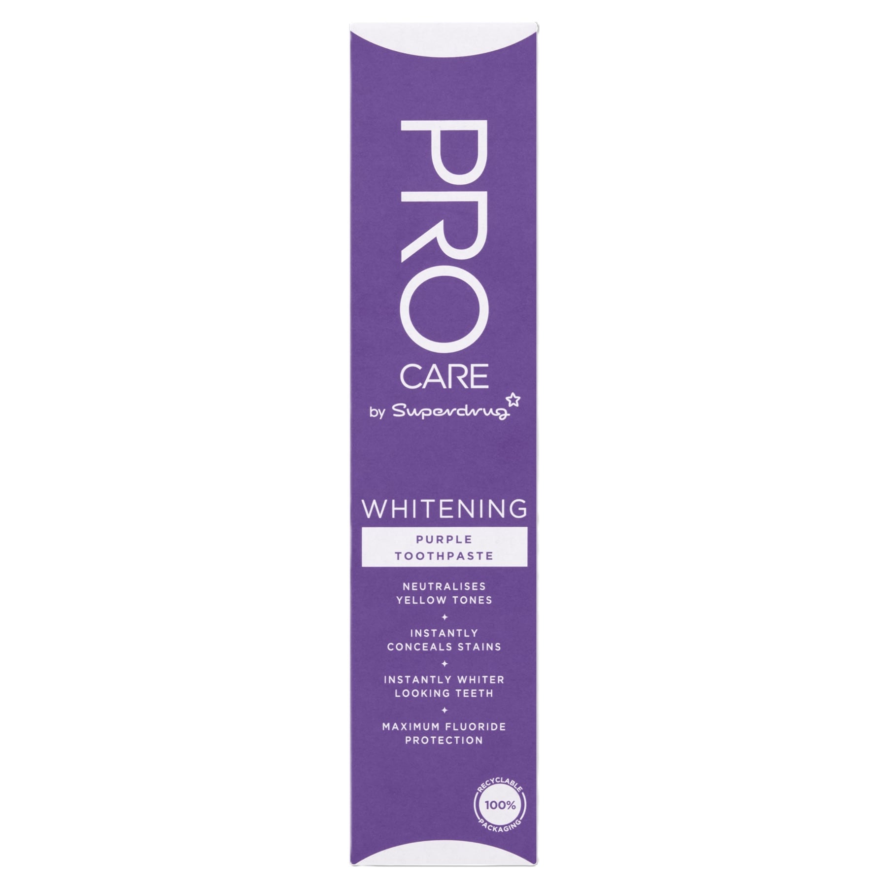 Superdrug ProCare Whitening Purple Toothpaste 75ml – Watsons