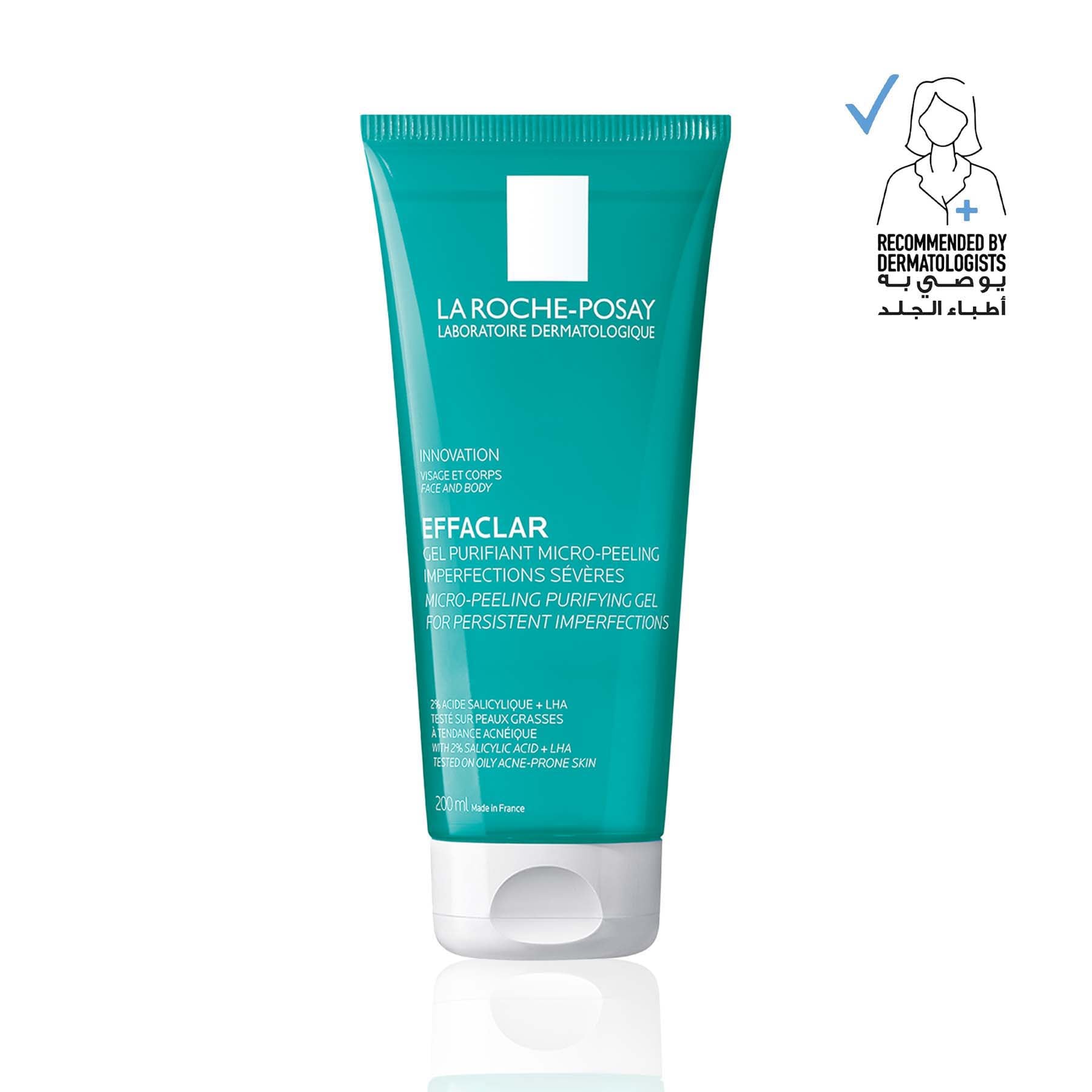 La Roche-Posay Effaclar Micro-Peeling Cleansing Gel with Salicylic Aci ...