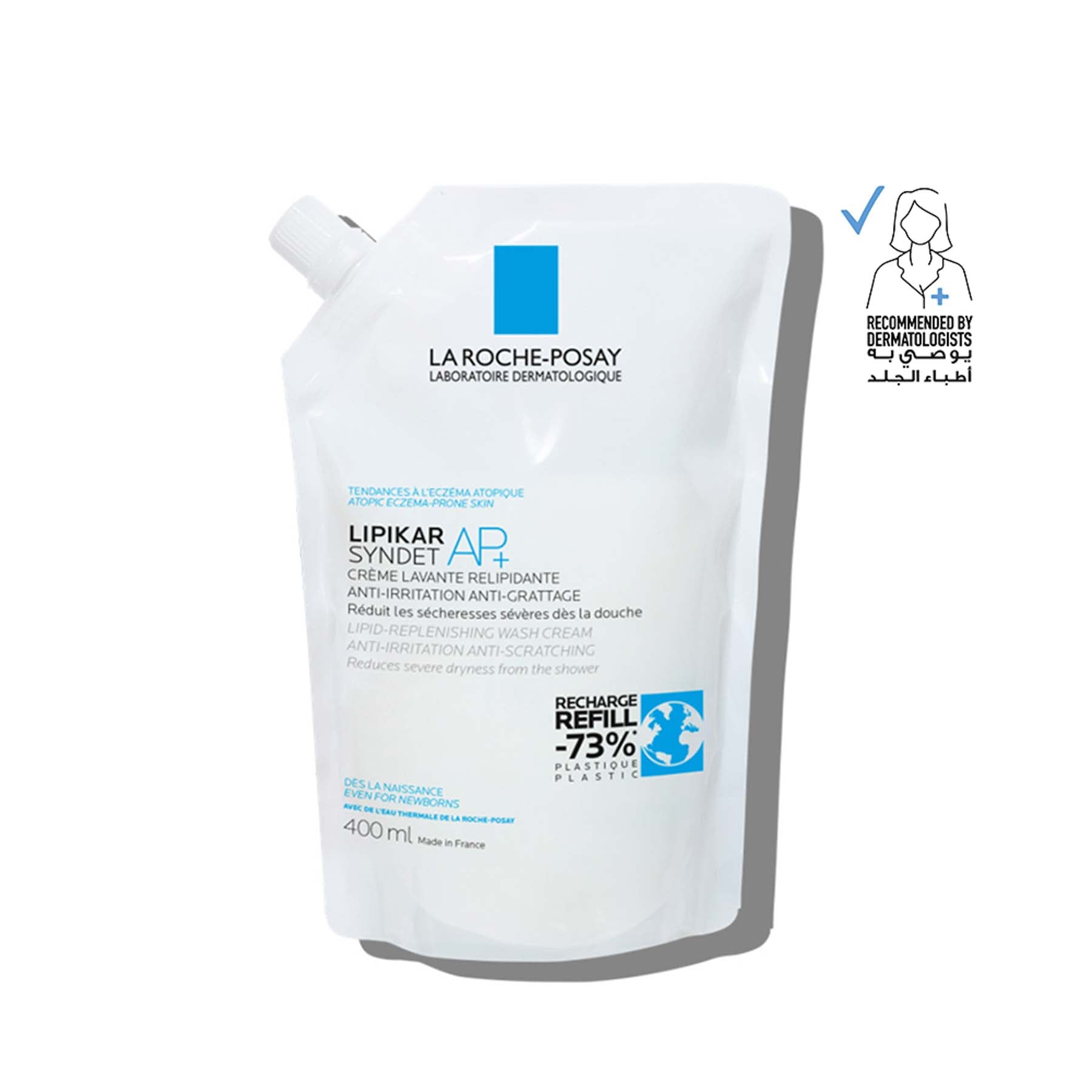 La Roche-Posay Lipikar Syndet AP+ Body Wash for Eczema-Prone Skin Refi ...