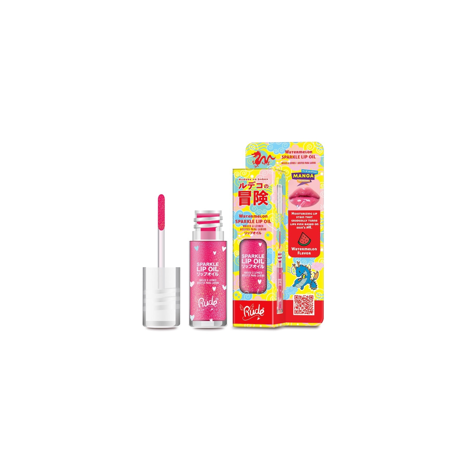 Rude Manga Collection Manga Sparkle Lip Oil – Watsons