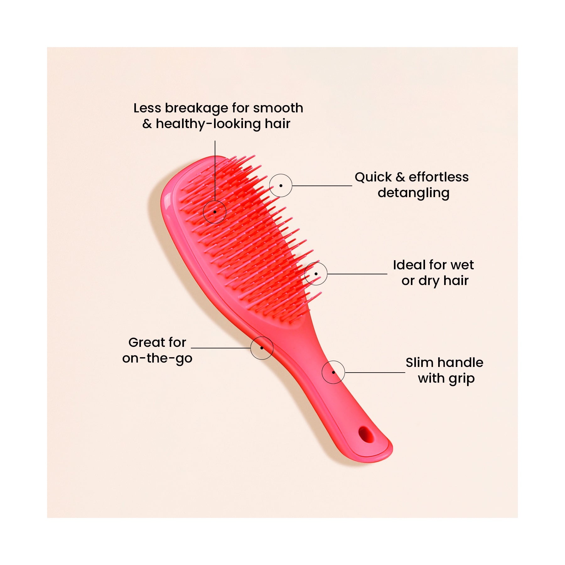 Tangle Teezer Ultimate Detangler Mini Hair Brush Pink Punch – Watsons