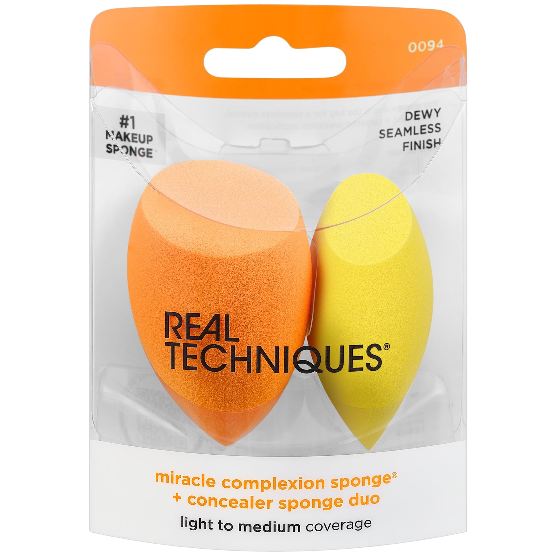 Real Techniques Miracle Complexion Sponge + Concealer Sponge Duo, 2 Co ...