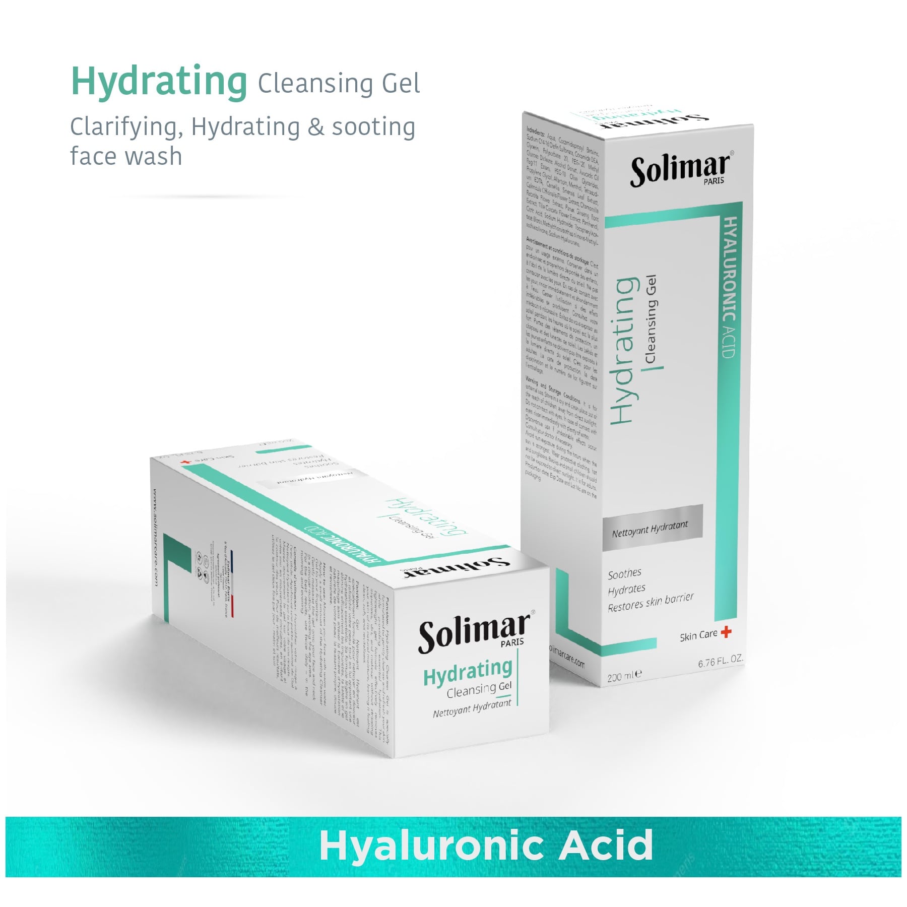 Solimar Paris Hydrating cleansing gel 200ml – Watsons