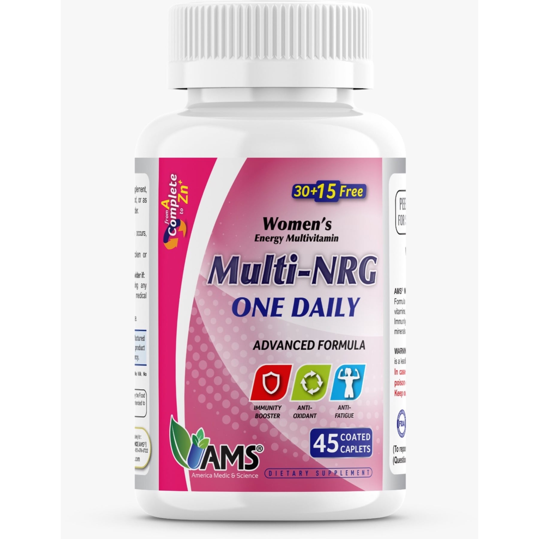 AMS Women’s Multi-NRG 45 Tablets – Watsons