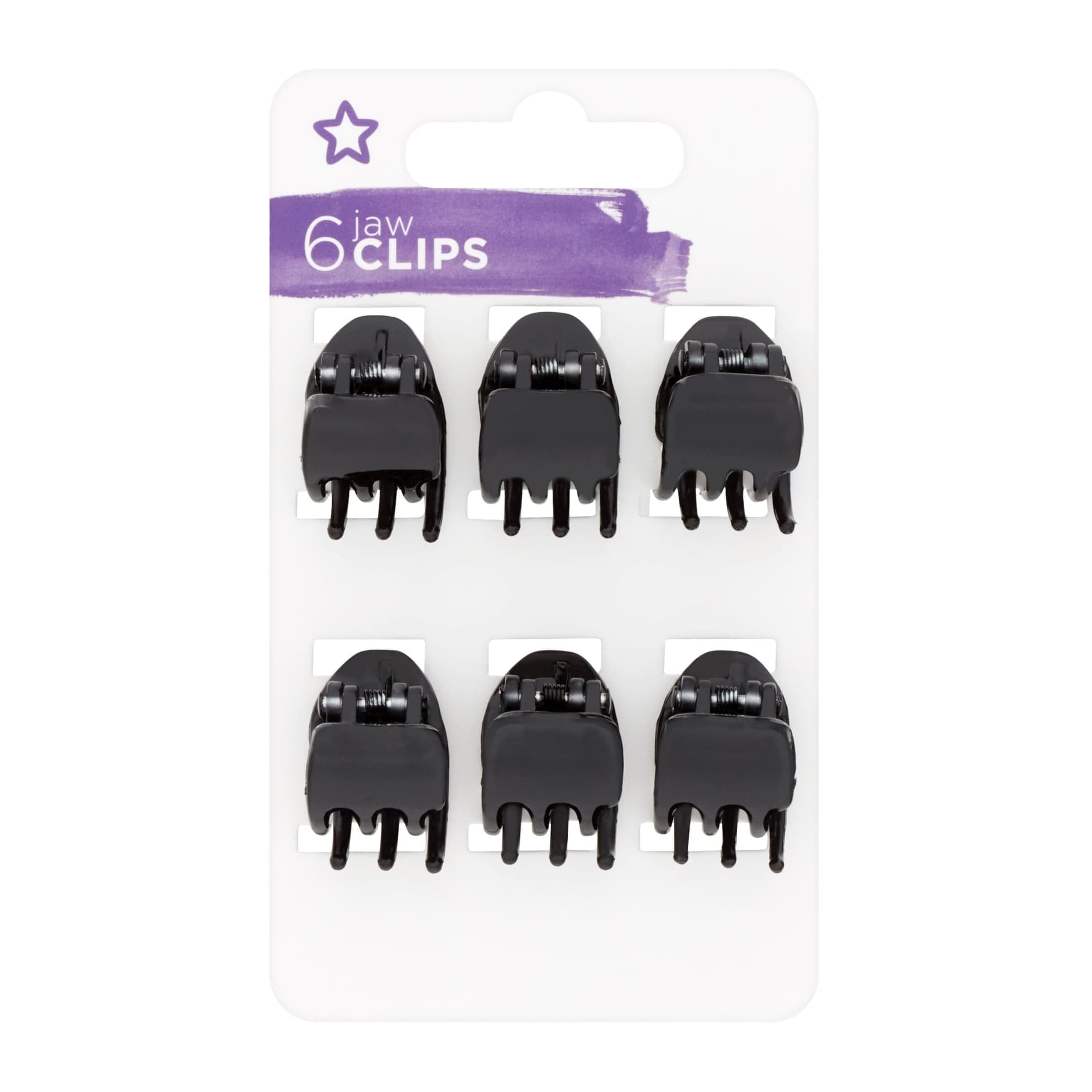 Buy Superdrug Jaw Hair Clips 6pcs | Watsons UAE