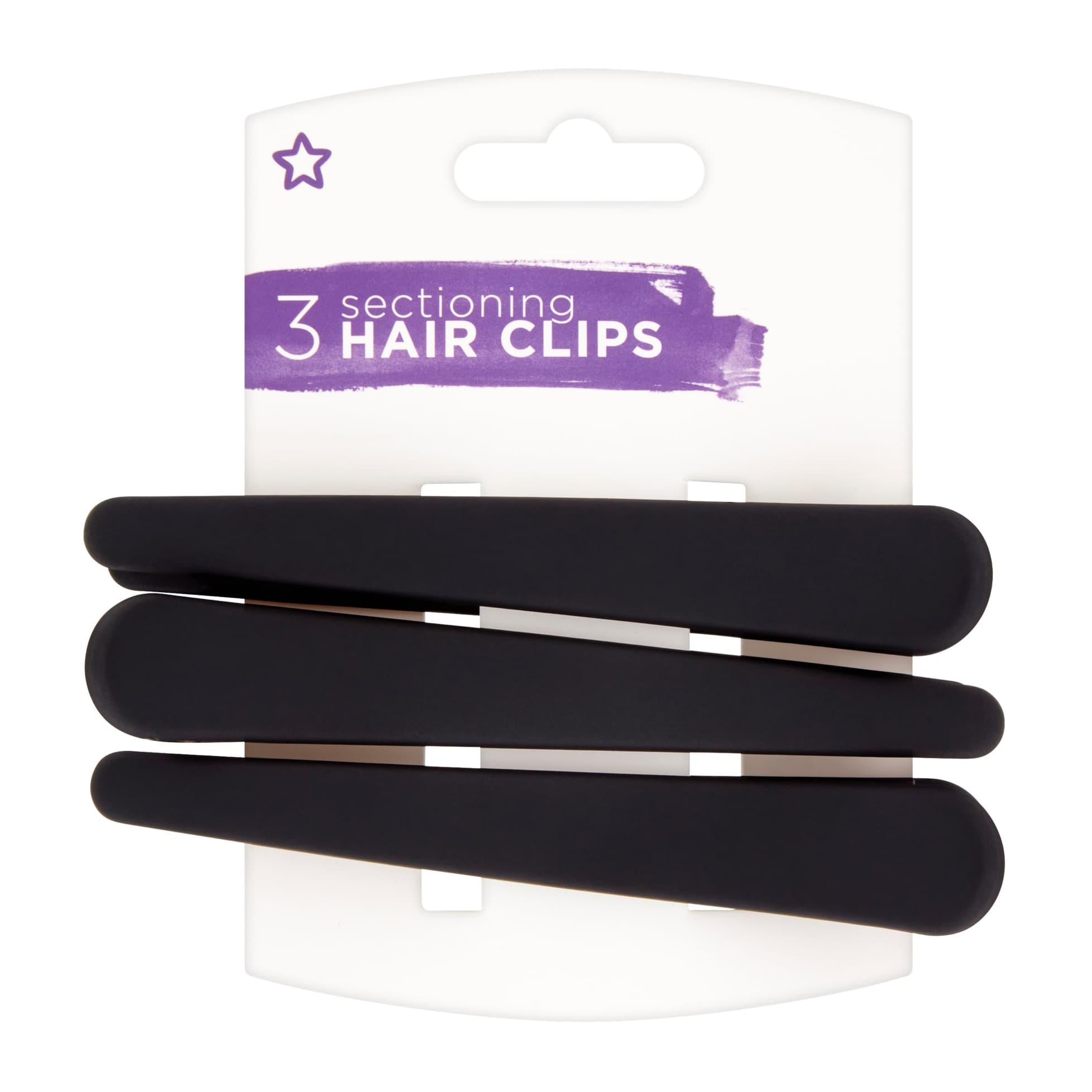 Buy Superdrug Sectioning Hair Clips 3pcs | Watsons UAE