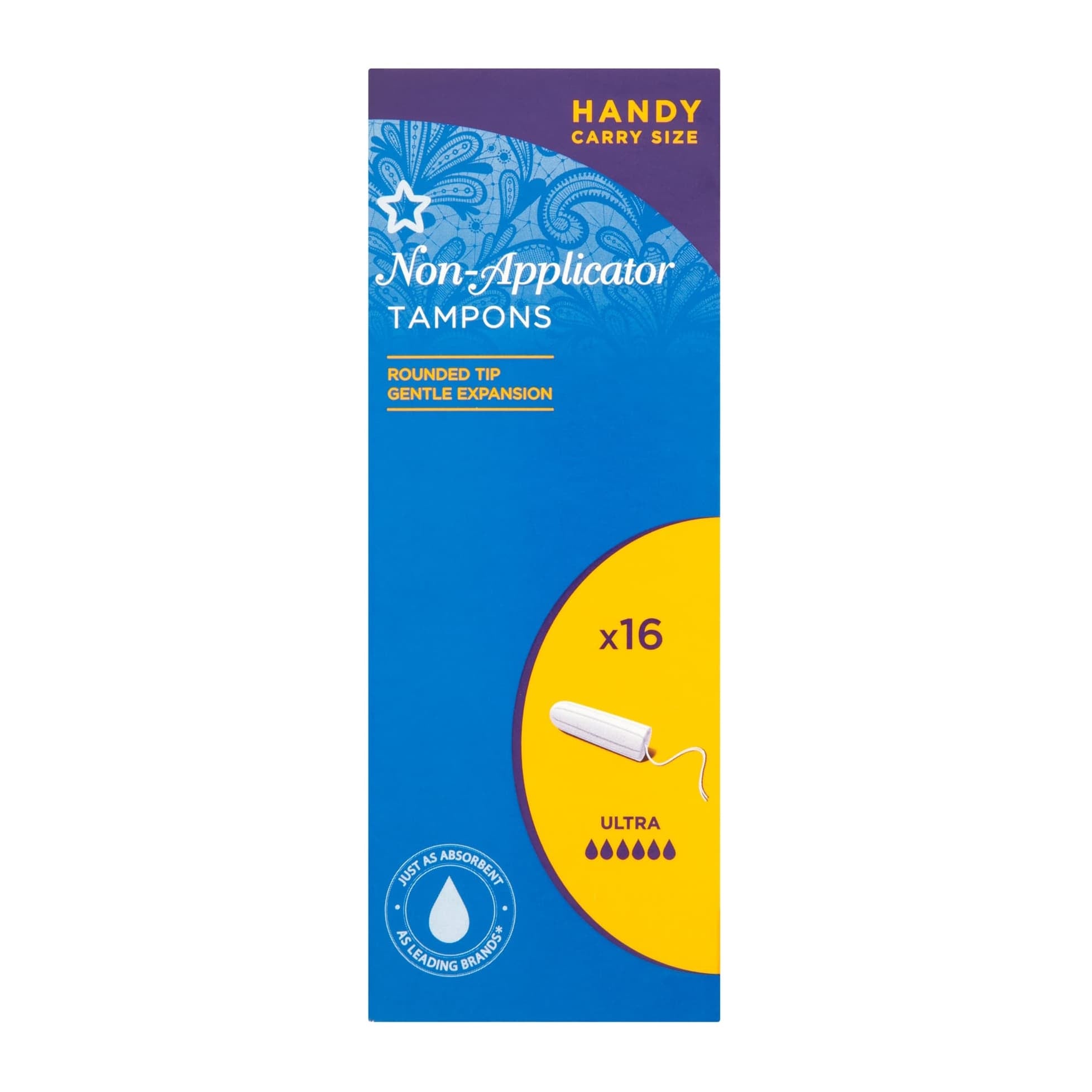Buy Superdrug Non-Applicator Tampons Ultra 16pcs | Watsons