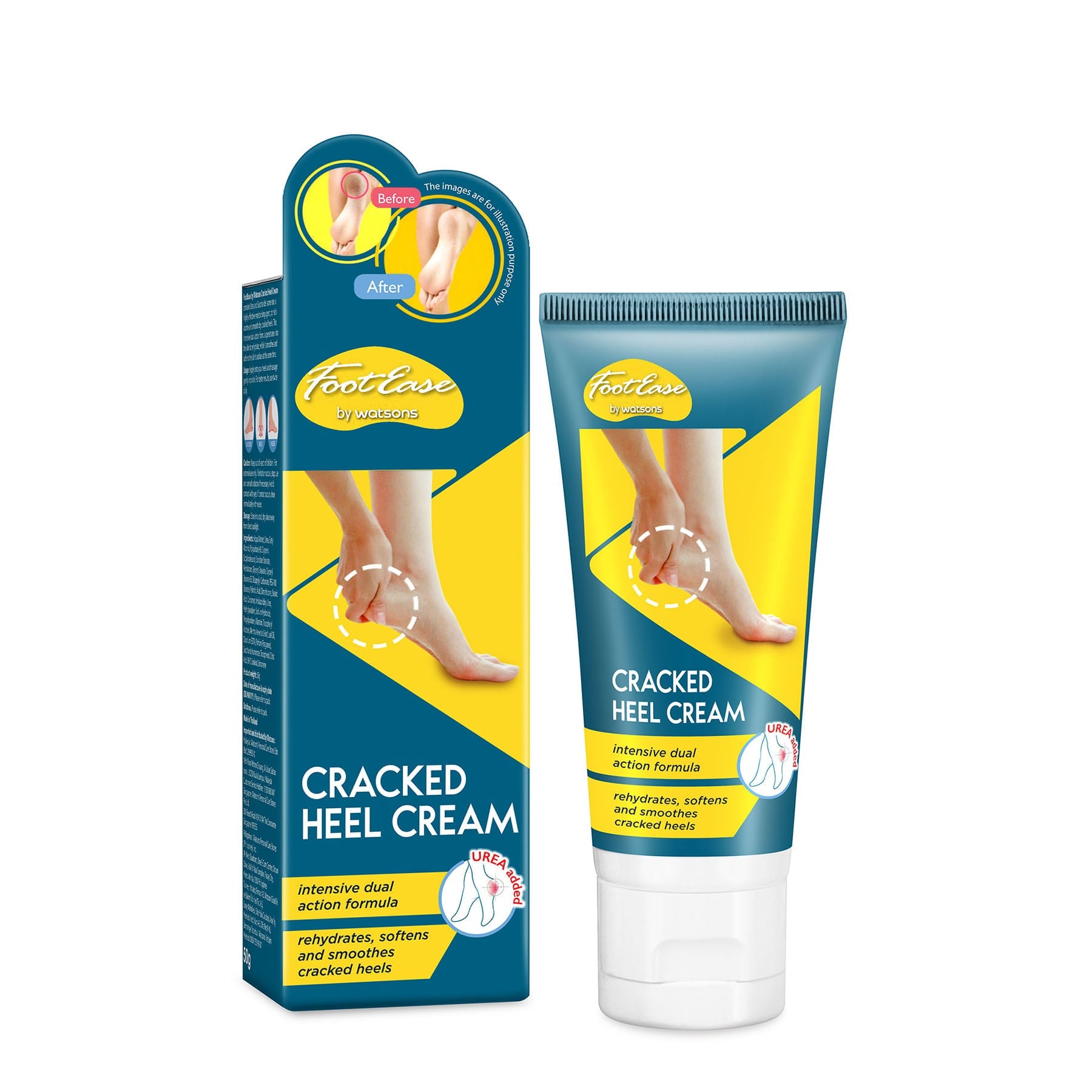 Buy FootEase by Watsons Cracked Heel Cream 50g | Watsons UAE
