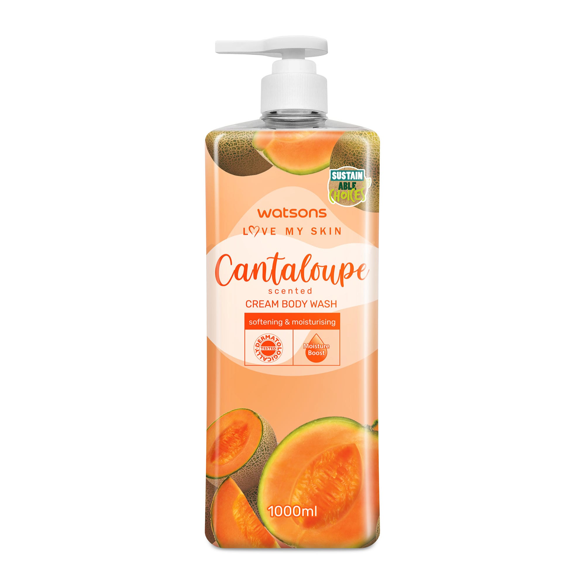 Buy Watsons Cantaloupe Scented Cream Body Wash 1000ml | Watsons