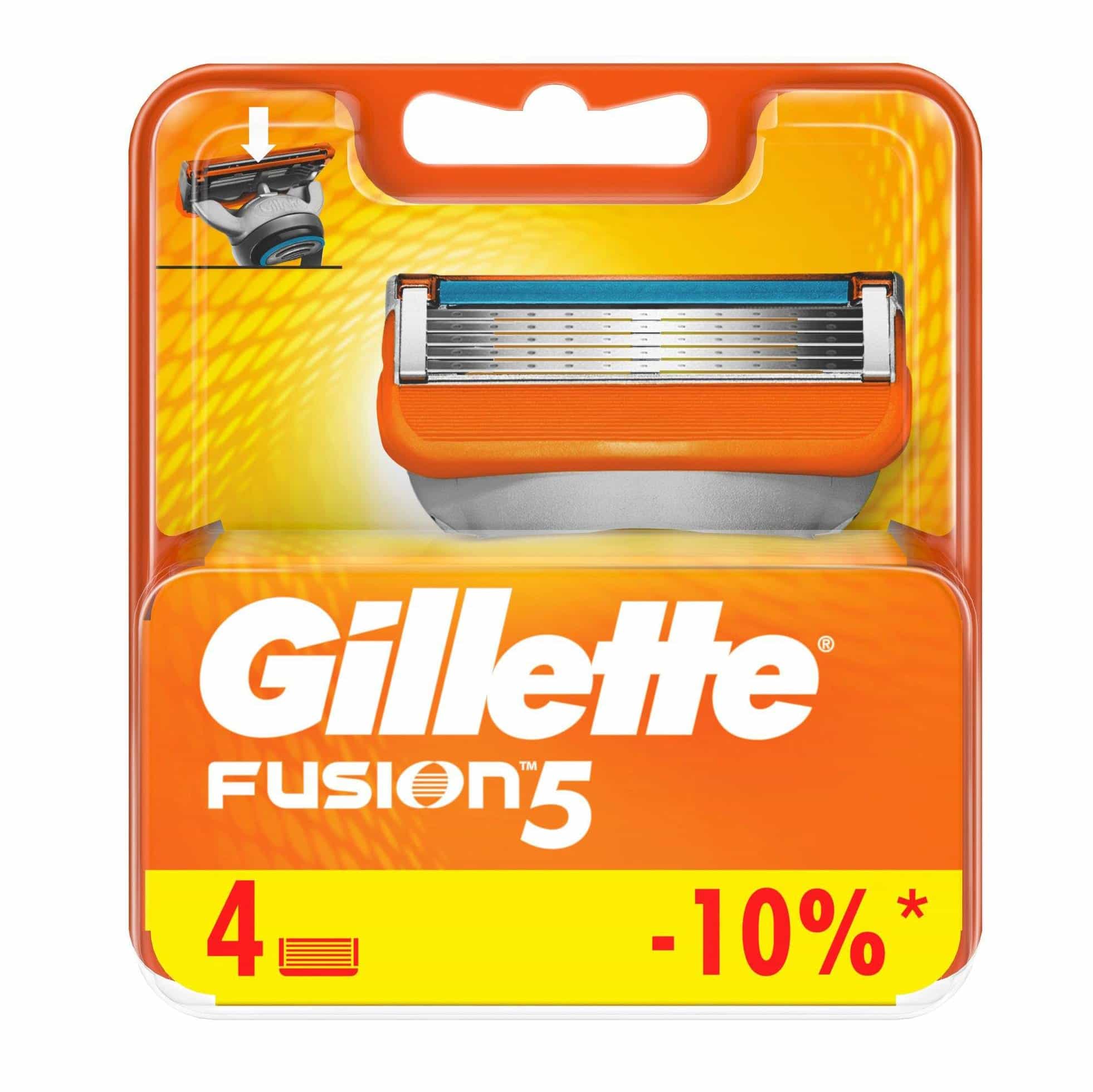 Buy Gillette Fusion5 Razor Blade Refill 4pcs | Watsons UAE