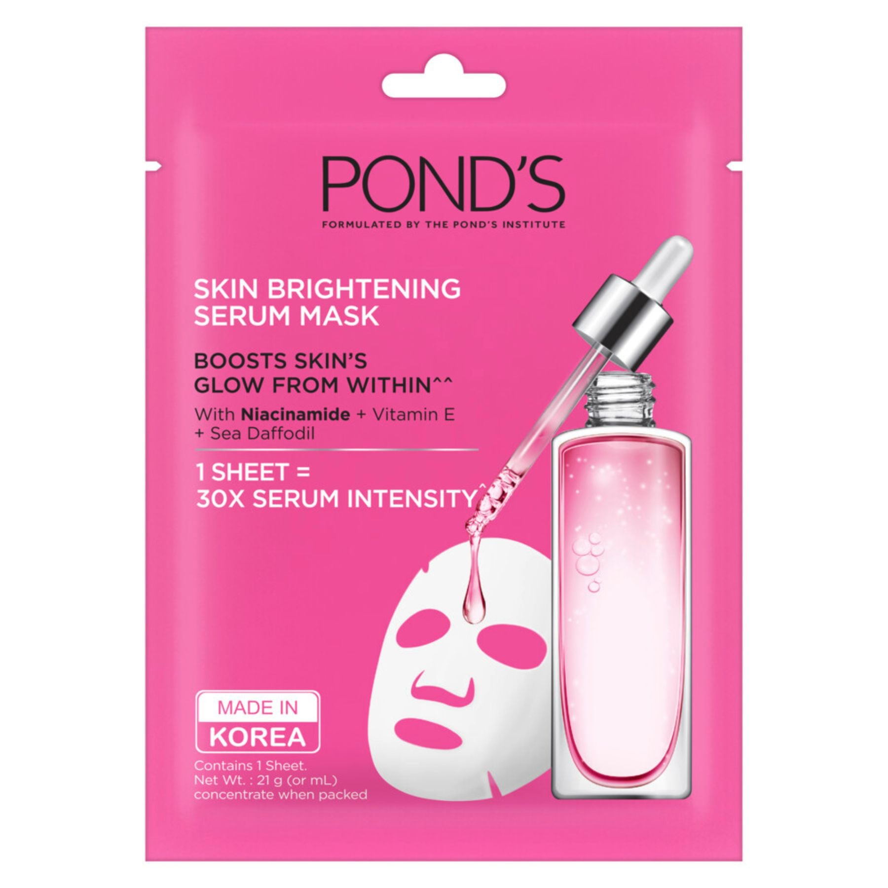 Buy Pond's Skin Brightening Serum Mask 1pc | Watsons UAE